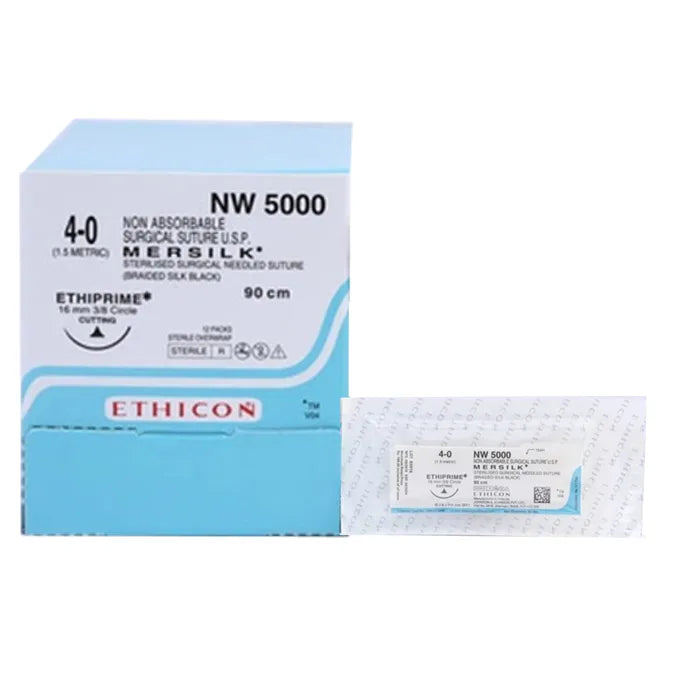 Buy Ethicon Mersilk #4-0 Black Braided Suture – Oralkart