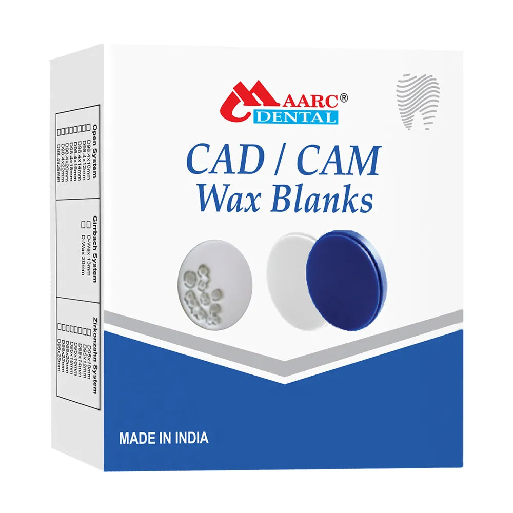 Buy Maarc CAD-CAM Milling Wax Blanks (Open System Type) - Tooth Color ...