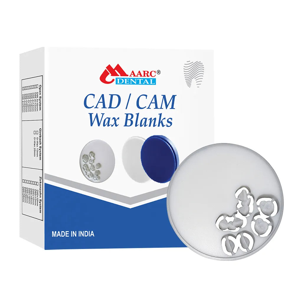 Buy Maarc CAD-CAM Milling Wax Blanks (Open System Type) - White Color ...