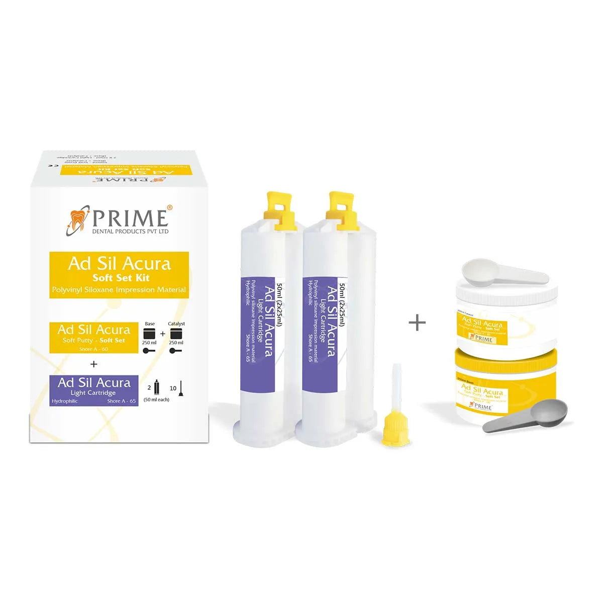 Buy Prime Dental Ad-Sil Acura Soft Putty & Light Body – Oralkart