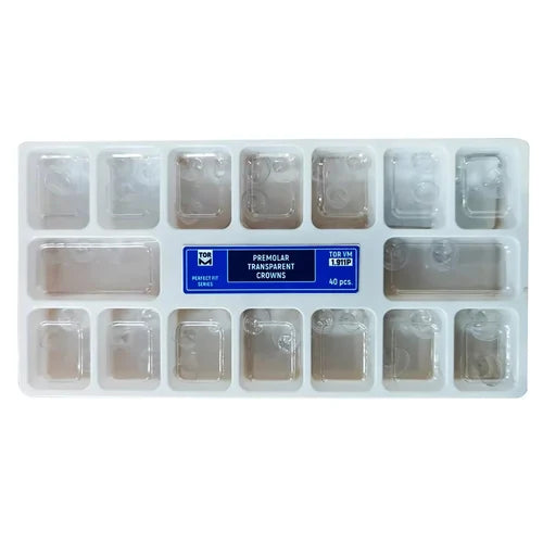 Buy Tor Vm Transparent Crowns 40 Pcs Premolar No. 1.911P – Oralkart