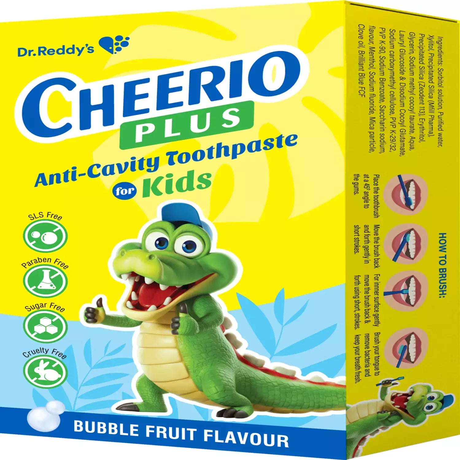 Buy Cheerio Plus Bubble Fruit Flavour Sugar Free Kids Anti Cavety ...